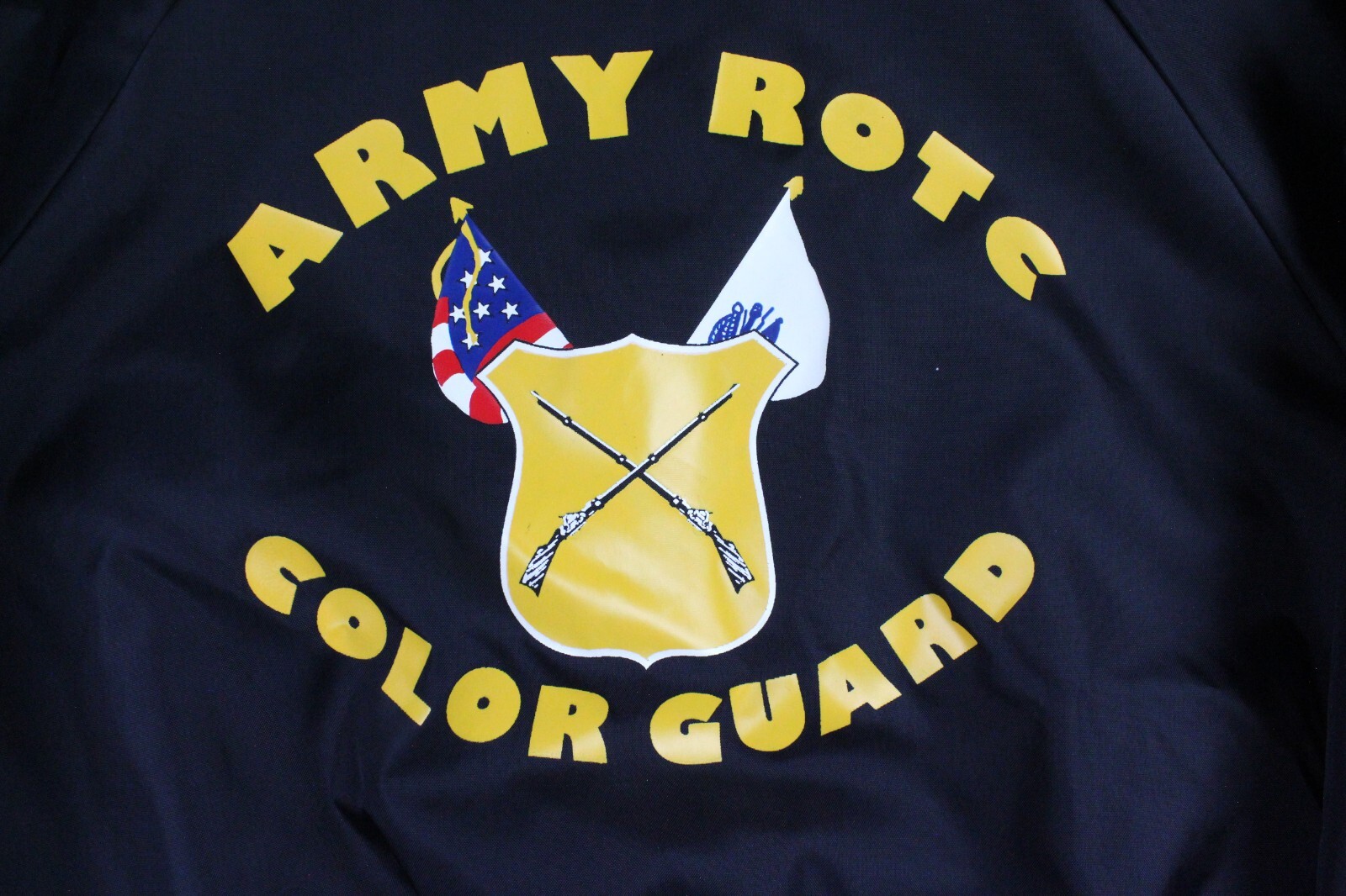 Vintage Army ROTC Color Guard Missouri Made In USA Bomber Jacket Size ...