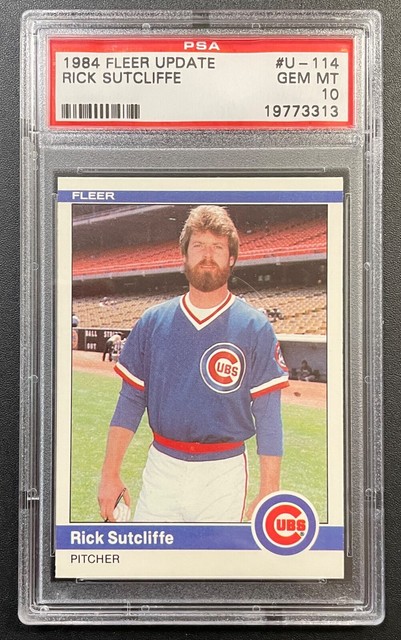 1984 Fleer Update - #U-114 Rick Sutcliffe for sale online | eBay