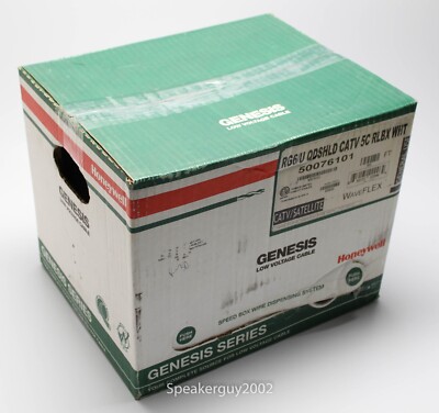 Open Box -500' Honeywell Genesis CATV Cable / RG6/U QDSHLD CATV 5C RLBX ...