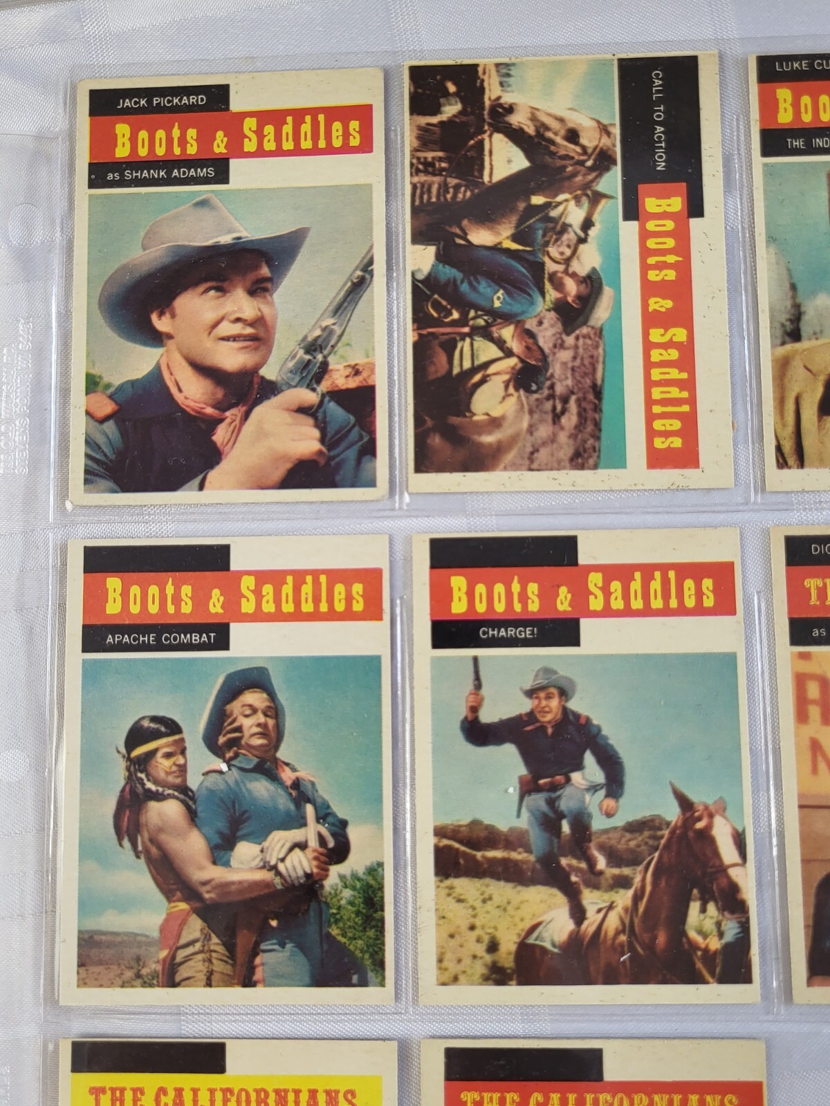 1958 WESTERN TV SHOW CARD SET OF 71 TOPPS TELEVISION COWBOY TRADING ...