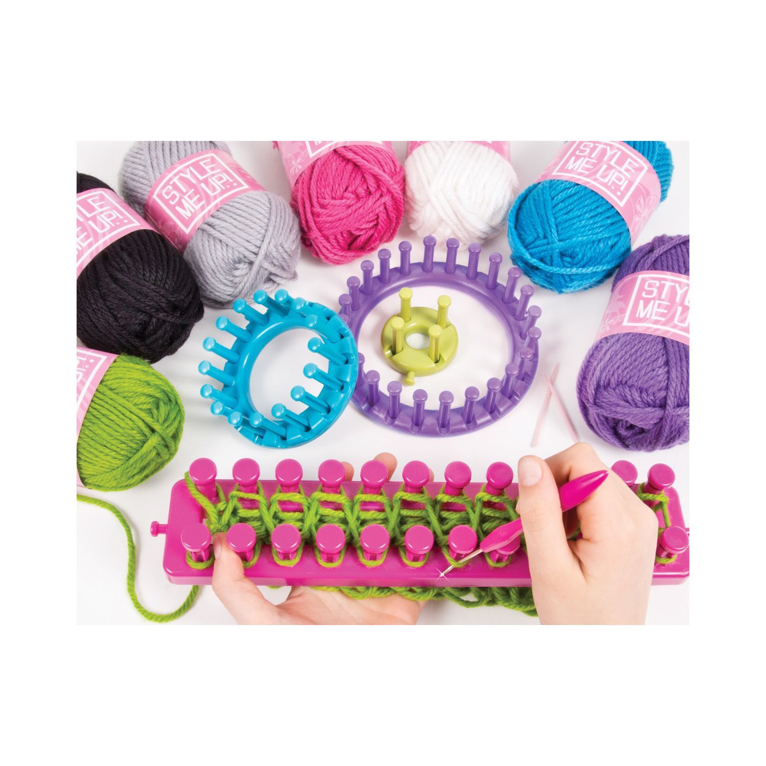 6 in 1 Kids Knitting Set Starter Kit Toy Wool Crafts Art Knit Children ...
