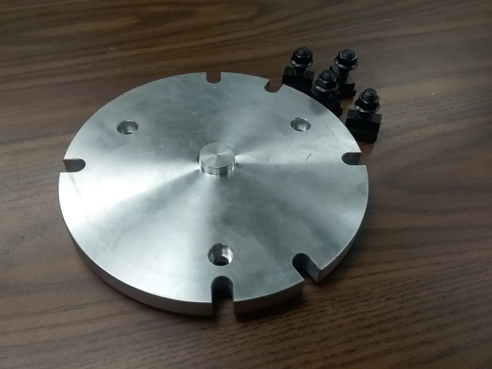 8" base adapter plate mount chucks on rotary table or milling machine # ...