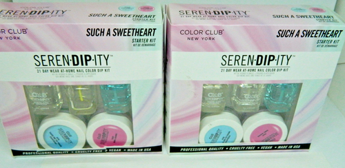 2 Color Club SEREN-DIP-ITYSuch A Sweetheart Starter Kit, Nail Color Dip ...