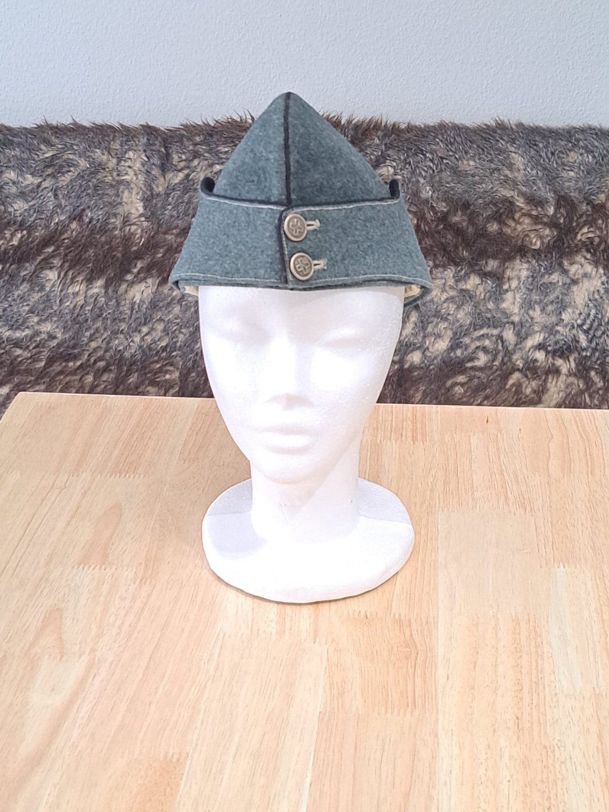 WW2 WW1 VTG Swiss Army Uniform 2 FUNCTIONS Military Cap Wool Hat Metal ...