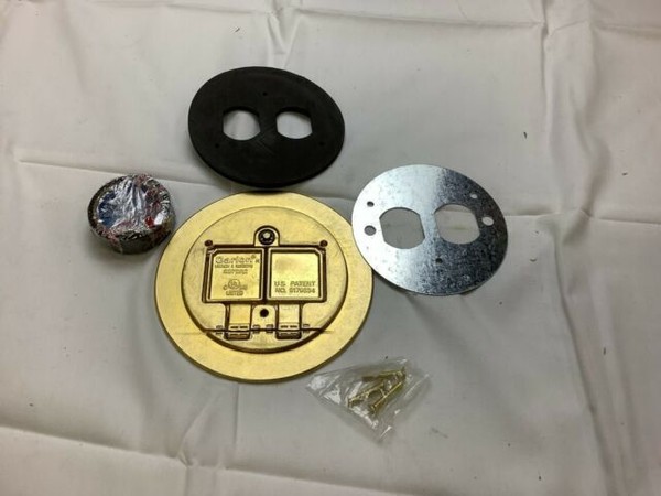 Carlon Duplex Round Floor Box Covers - Brass (E97BR2) for sale online ...