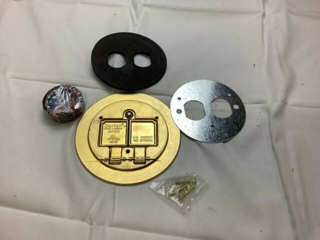 Carlon Duplex Round Floor Box Covers - Brass (E97BR2) for sale online ...