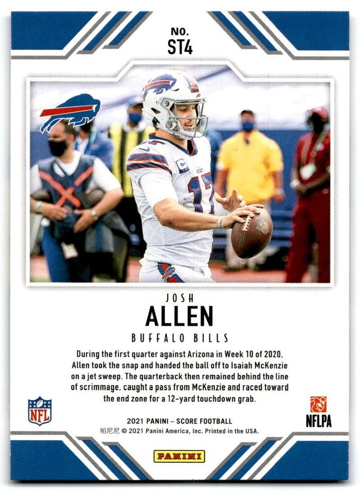 2021 Score #ST4 Josh Allen Score Team Buffalo Bills | eBay