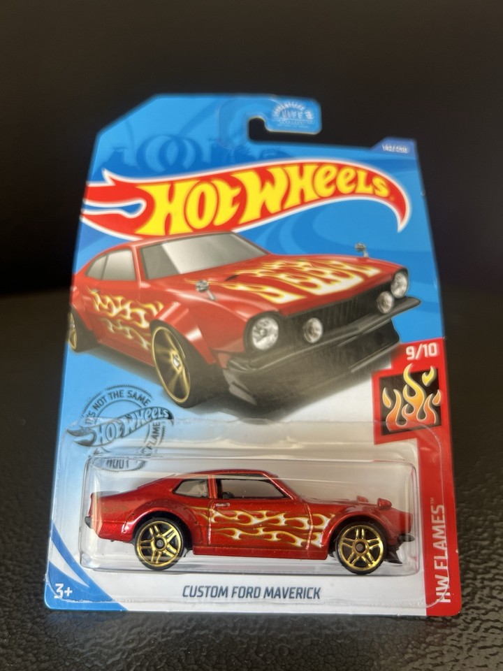 2020 Hot Wheels HW FLAMES 9/10 Custom Ford Maverick 142/250 Red | eBay