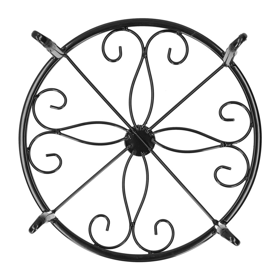 Wrought Iron Plant Stand Flower Pot Holder Stand Indoor Outdoor Display ...