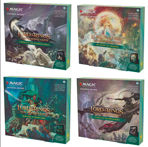 Magic the Gathering Lord of the Rings Scene Box All 4 Sealed - Lot Set ...
