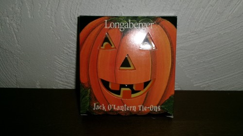 Longaberger Jack-O’-Lantern Pumpkin Face Tie-On Set-NIB!!! | eBay