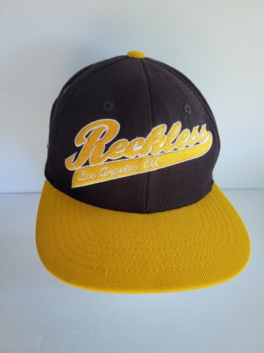 Young & Reckless Hat LA Los Angeles, CA Snap Back Yellow and Black cap ...