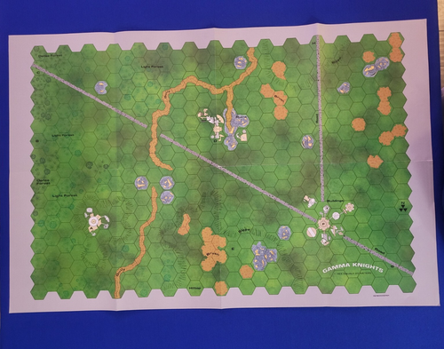Gamma Knights Map 7515xxx0701 - TSR Gamma World Double-Sided | eBay