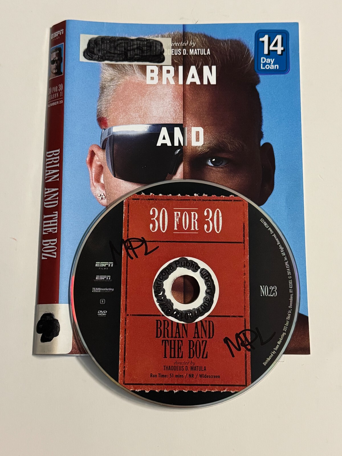 30 for 30: Brian and the Boz DVD + COVER *Ex-LIBRARY RENTAL NO CASE ...