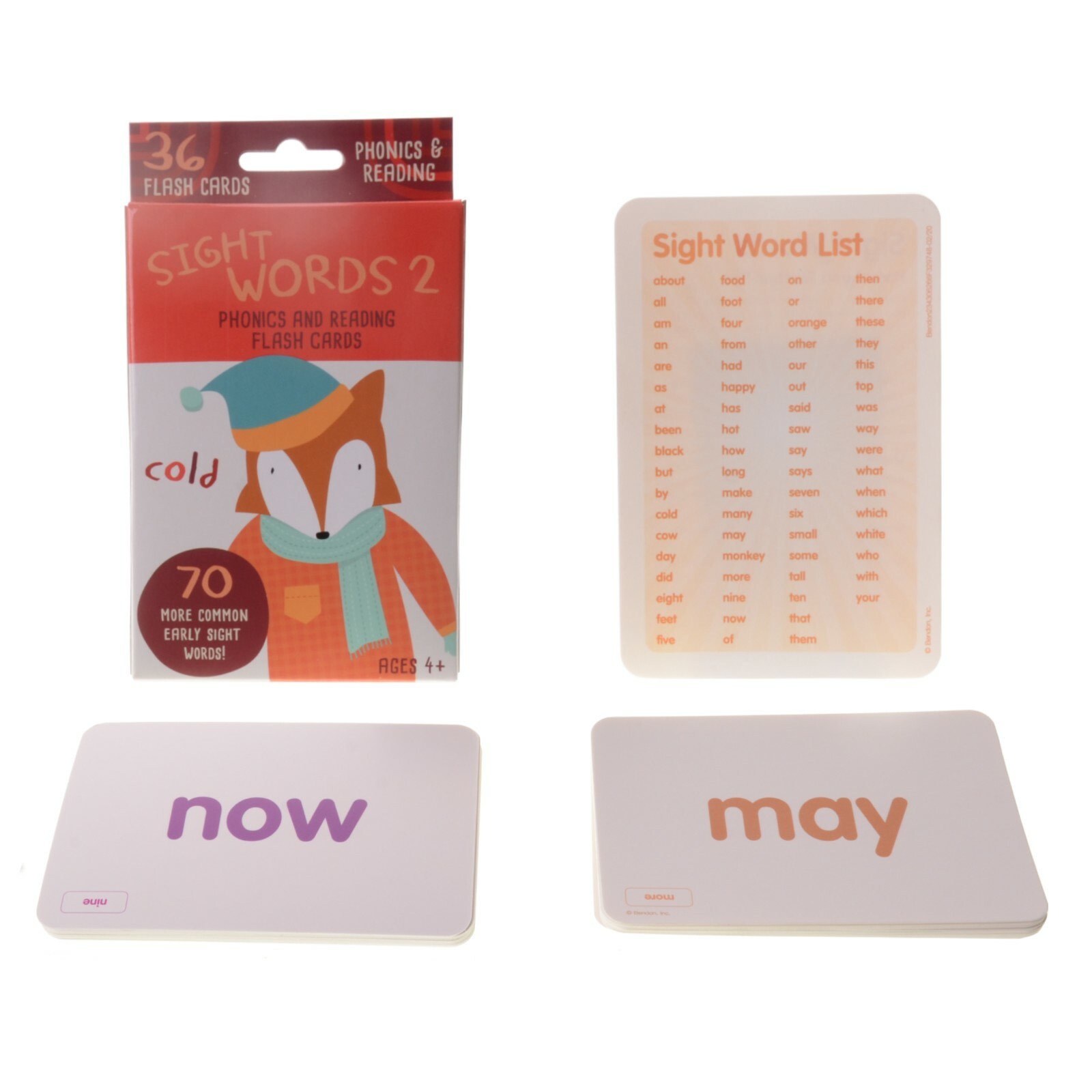 Phonics And Reading Flash Cards By Bendon (Sight Words 2) (Ages 4+) | eBay