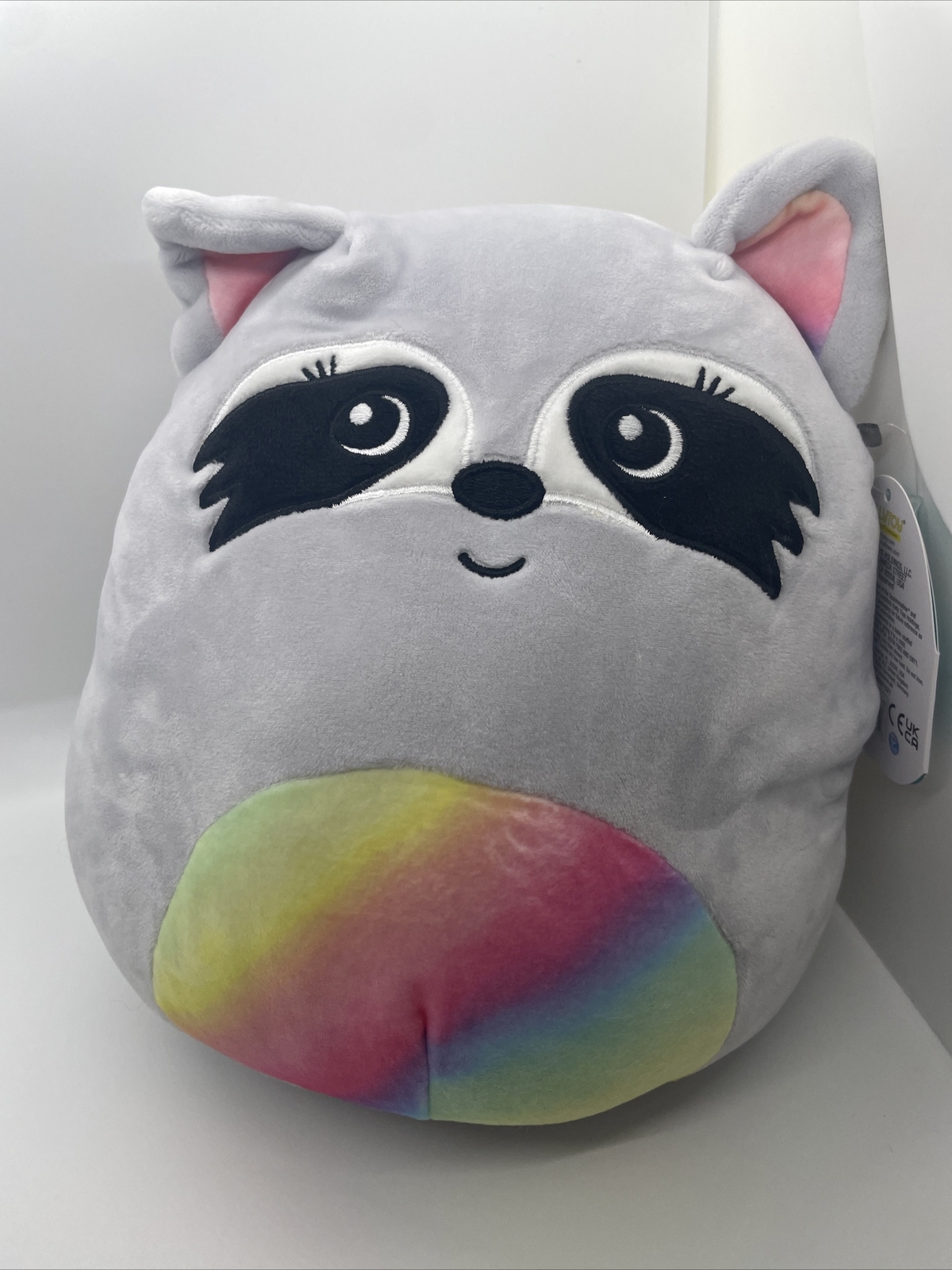 Squishmallow Max Racoon 8” Kellytoy NWT Original Rainbow Raccoon Fast ...