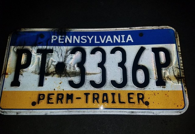 Pennsylvania Perm-Trailer License Plate | eBay