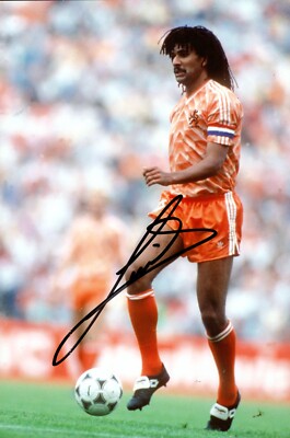Ruud Gullit Signed 12x8 Photo Netherlands Autograph Signature ...