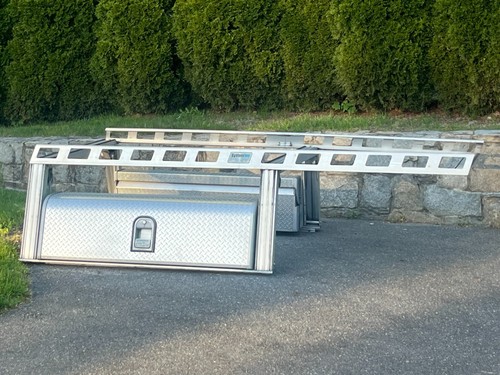 System One ladder rack with 2 full acess tool boxes | eBay