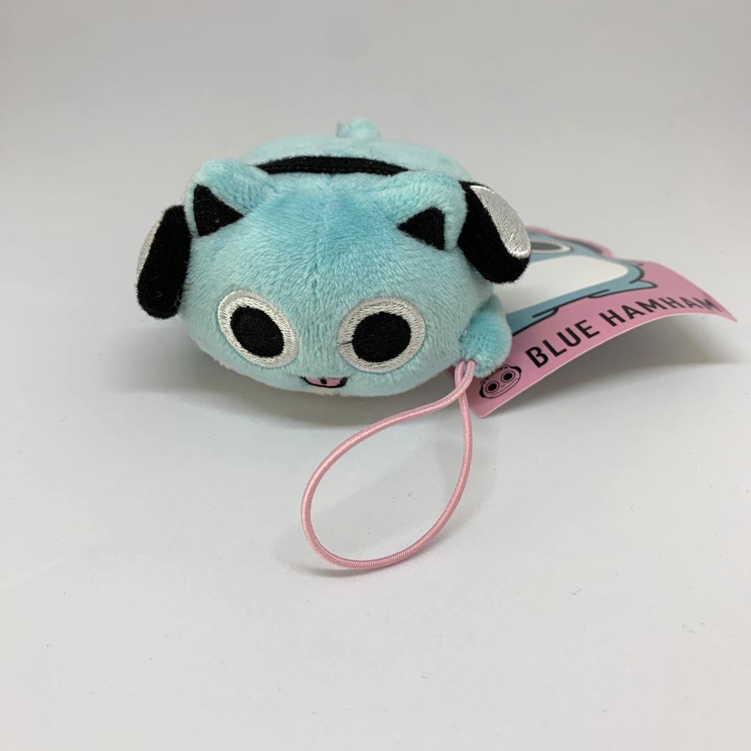 Blue Ham Ham Hanging Plush doll Mascot Full Complete set 8cm Prize ...