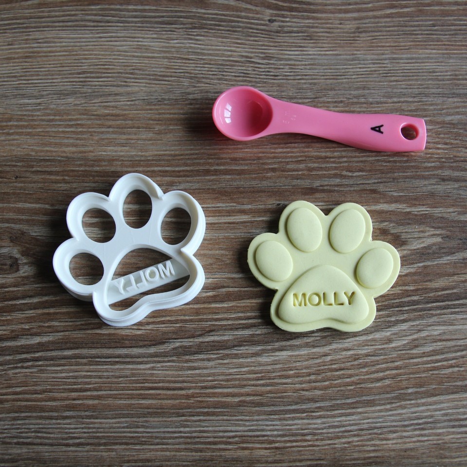 Custom Dog Paw Cookie Cutter Personalized Treat Print | eBay