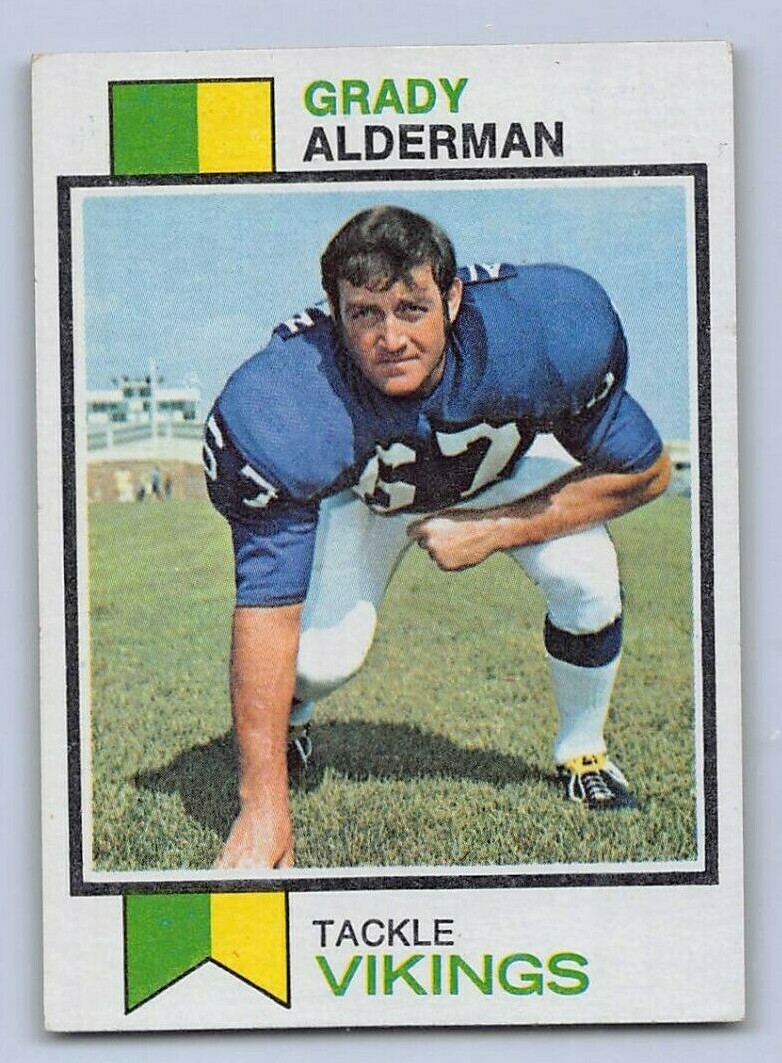 1973 GRADY ALDERMAN - Topps Football Card - # 239 - MINNESOTA VIKINGS ...