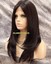 Free Part Human Hair Blend Lace Front Full Wig Long Layered Straight ...