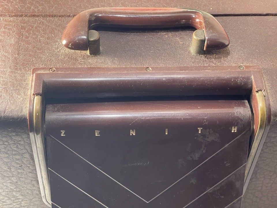 VINTAGE ZENITH AM AC/DC PORTABLE RADIO G503 TESTED | eBay