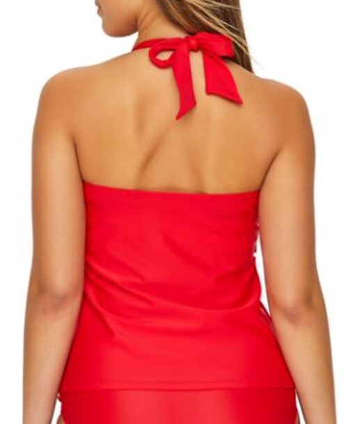 Pour Moi RED Splash Underwire Halter Tankini Swim Top, US 32I, UK 32G ...