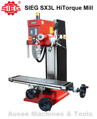 SIEG SX3L HiTorque Milling Machine Large Table Spindle Spd. Display ...