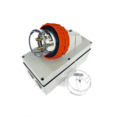 32A Single Phase 3 Pin Round Industrial Electrical Appliance Inlet ...