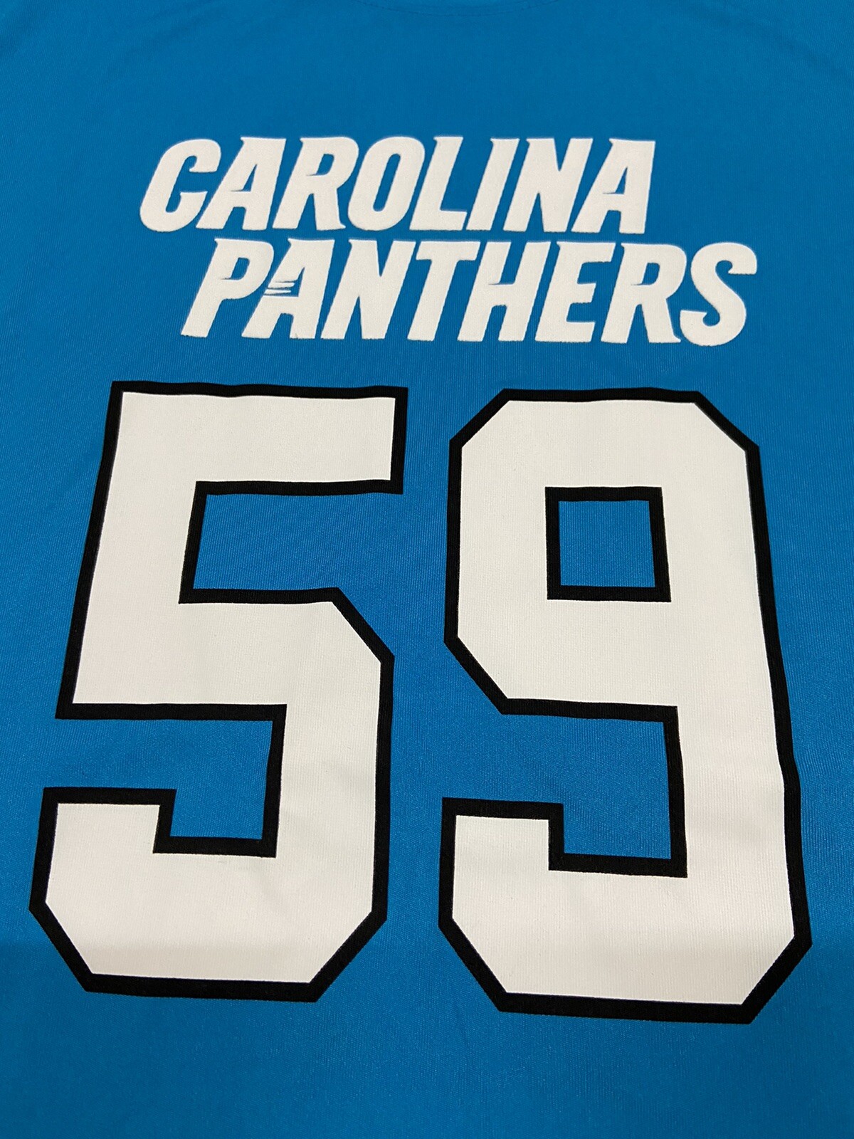 Carolina Panthers #59 Luke Kuechly NFL Youth Polyester Blue Shirts Size ...