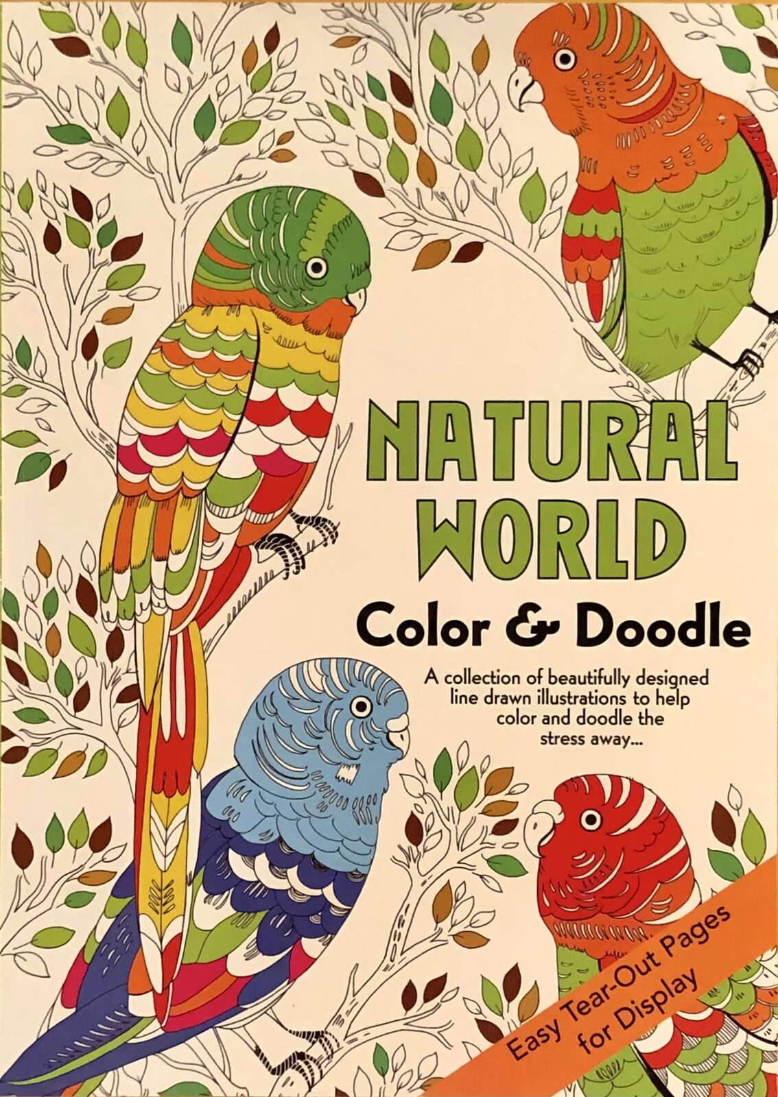 Natural World Color & Doodle Coloring Book 100+ Pages Birds Animals ...