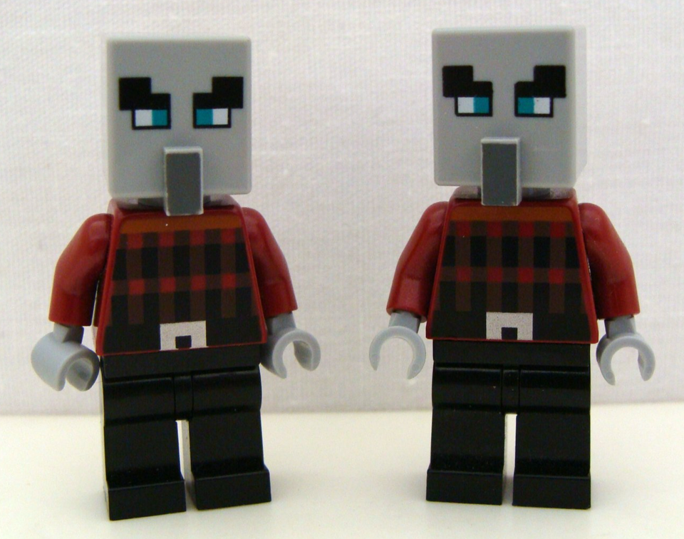 Lego Minecraft Illager Pillager Minifigure Lot Of 4 With 3 Crossbows | eBay