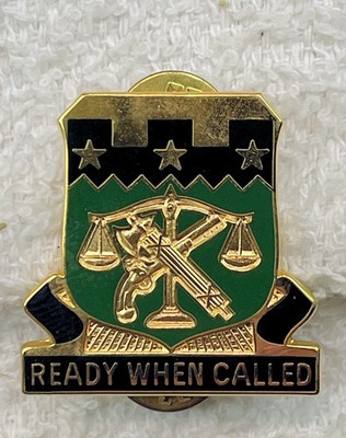 Original: 105th Military Police Bn. DI / DUI / crest CB A 34 | eBay