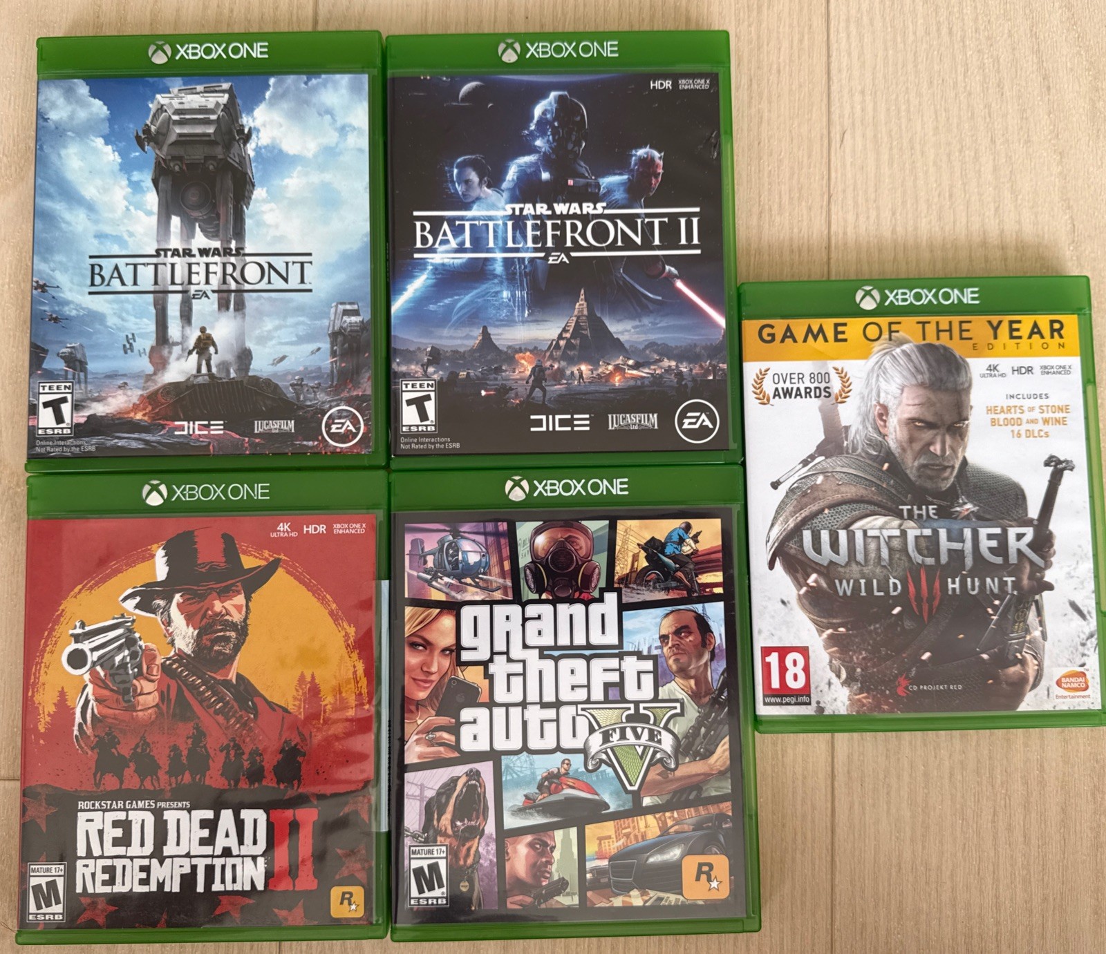 Lot of 5 Microsoft Xbox One Games | eBay