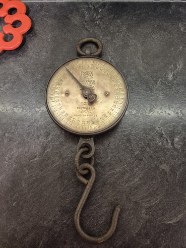 Salters Spring Balance. No 20m . To Weigh 40lb. 16.5cm Diameter Brass ...