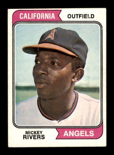 1974 Topps #76 Mickey Rivers VGEX Angels 564435 | eBay