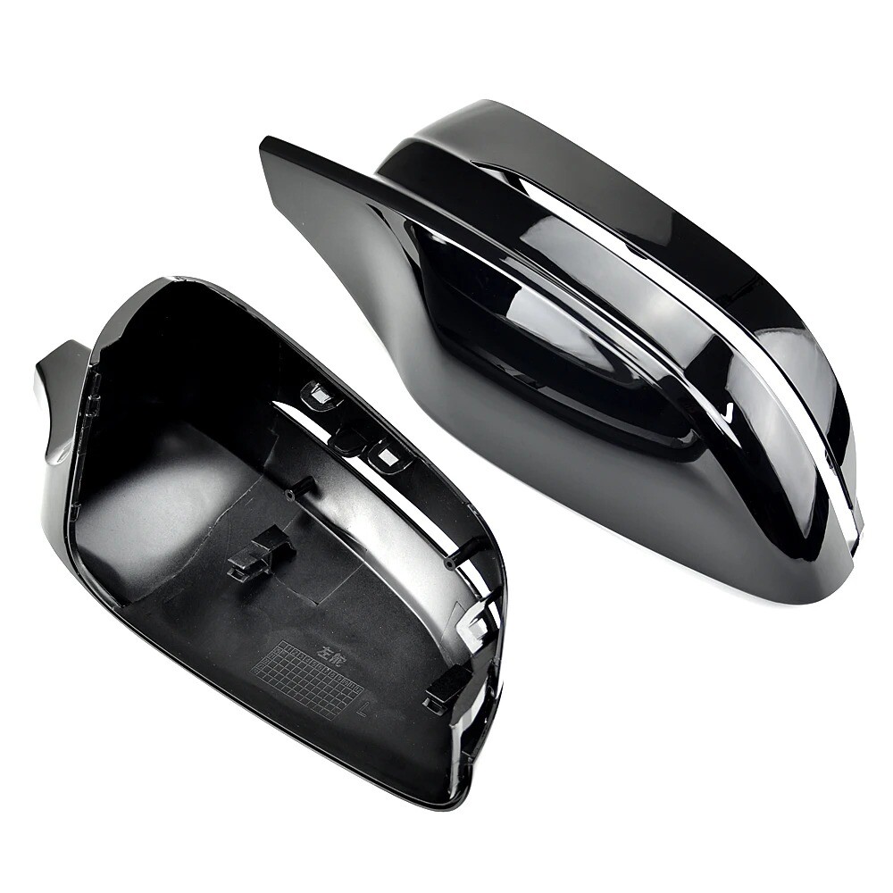SIDE WING MIRROR COVERS CAPS M LOOK GLOSS BLK FOR BMW 3 5 SERIES G20 ...