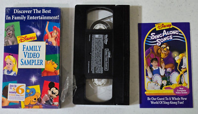 Walt Disney Family Video Sampler VHS VCR Video Tape Movie VTG Cartoons ...
