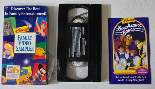 Walt Disney Family Video Sampler VHS VCR Video Tape Movie VTG Cartoons ...