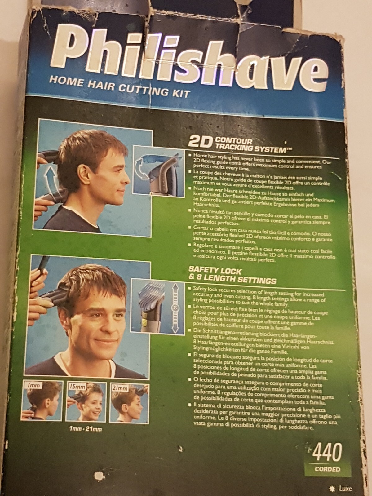 Philips Philishave 440 Corded EasyStyler Shaver With 2D Contour ...