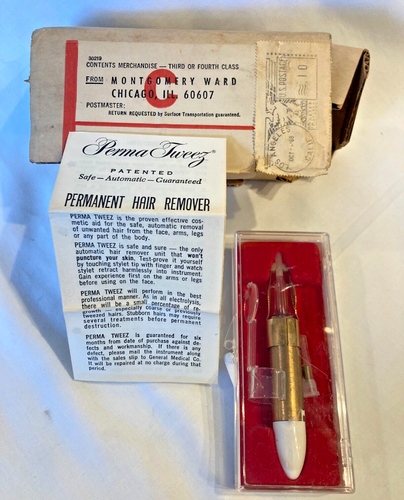 VTG Perma Tweez Permanent Hair Remover Tweezers NEW in BOX w/Shipper ...