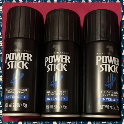 LOT OF 3 Power Stick "Intensity" Deodorant Body Spray 2.8 OZ - BRAND ...