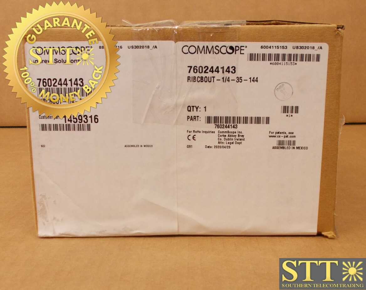 760244143 COMMSCOPE RIBCBOUT-1/4-35-144 SINGLE KIT FOR USE IN NG4 NEW ...