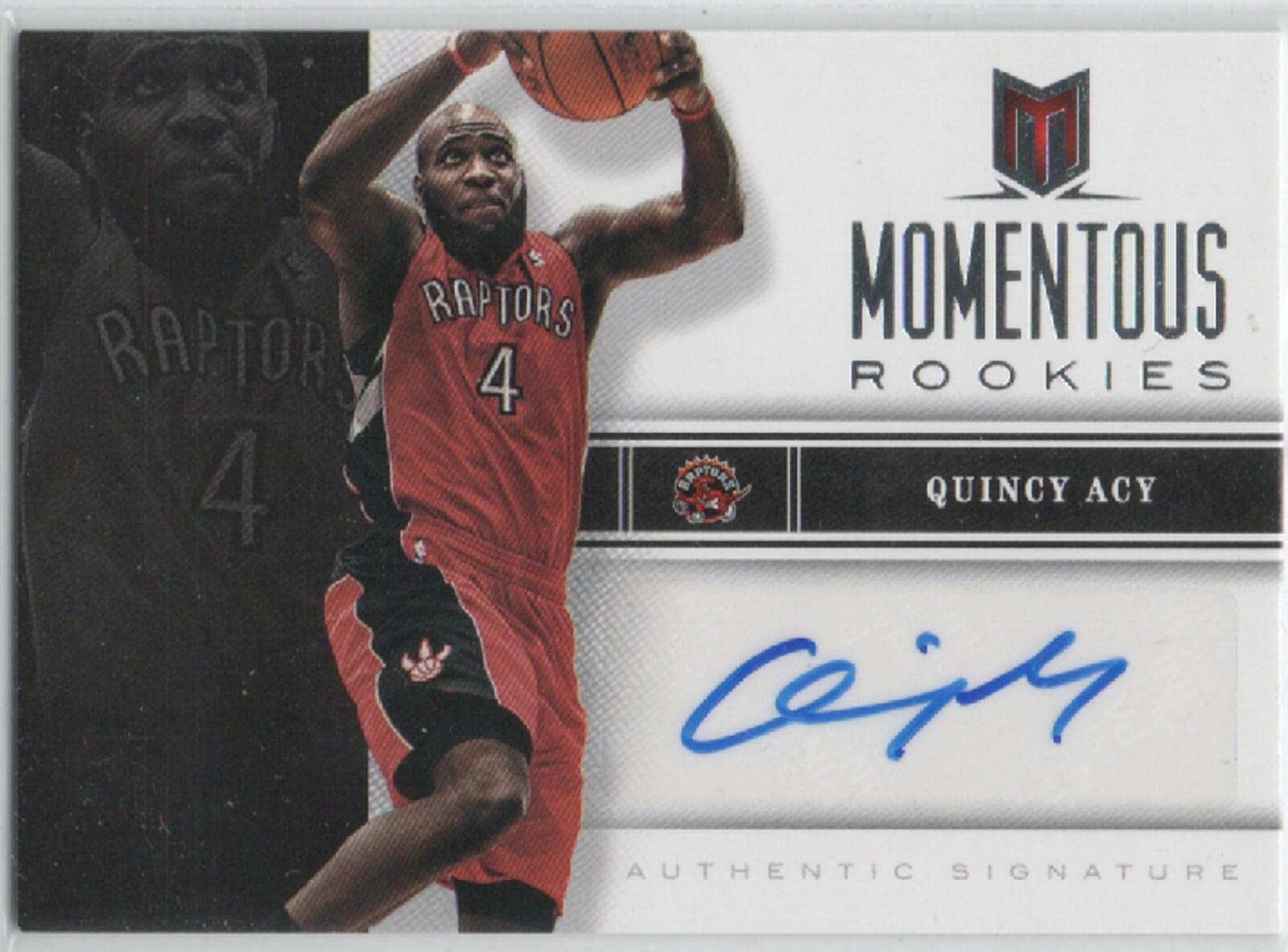 2012-13 Panini Momentum - Momentous Rookies Autographs #58 Quincy Acy ...