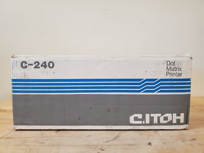 Rare Vintage NEW OLD STOCK C.ITOH C-240 DOT MATRIX PRINTER | eBay