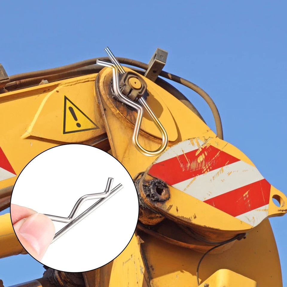 100 Pcs Cotter Pins Assortment Kit Hair Pin R Clips Retaining Pins for ...