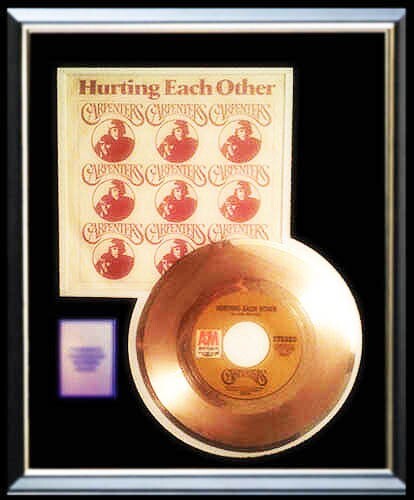 THE CARPENTERS HURTING EACH OTHER 45 RPM GOLD RECORD RARE NON RIAA ...