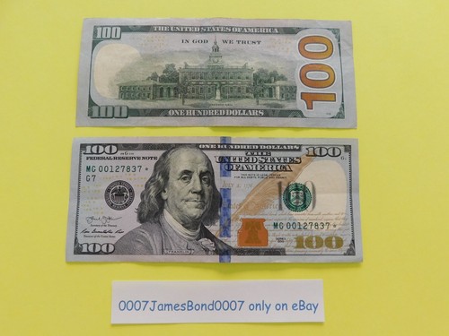 $100 ONE HUNDRED DOLLAR BILL SERIES YEAR 2013 LOW SERIAL NUMBER STAR ...